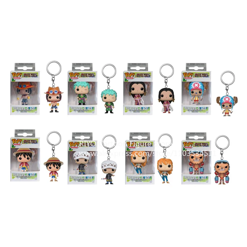 POP-Keychain-One-Piece-Figure-Luffy-ZORO-Chopper-AISI-Luo-Luffytaro ...