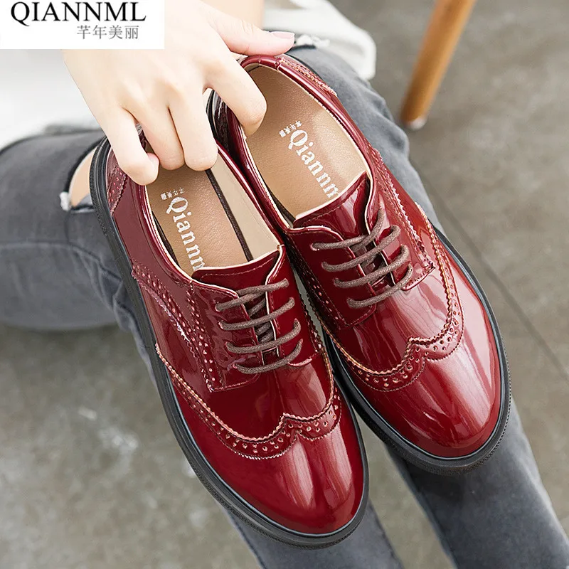 Vintatage-Small-Size-33-43-Shallow-Brogues-Oxford-Shoes-Women-Platform ...