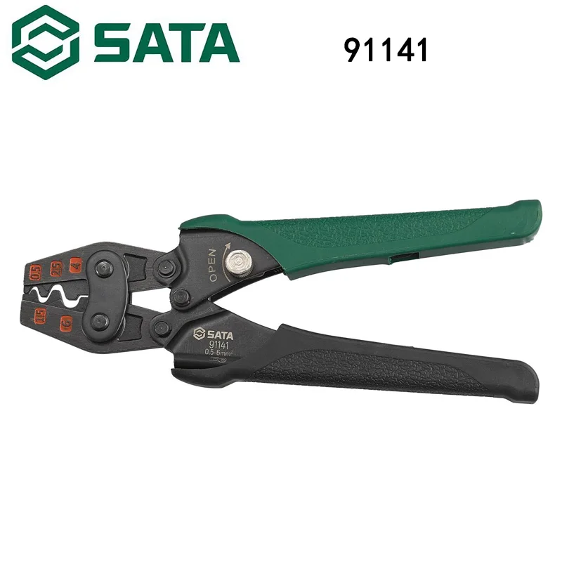 Sata-91141-Strong-Bare-Terminal-Crimping-Pliers-0-5-6MM-Wire-Pressing ...