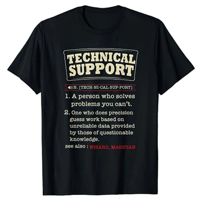 Tech-Support-Definition-T-Shirt-Humor-Funny-Computer-Nerd-Geek-Techie ...