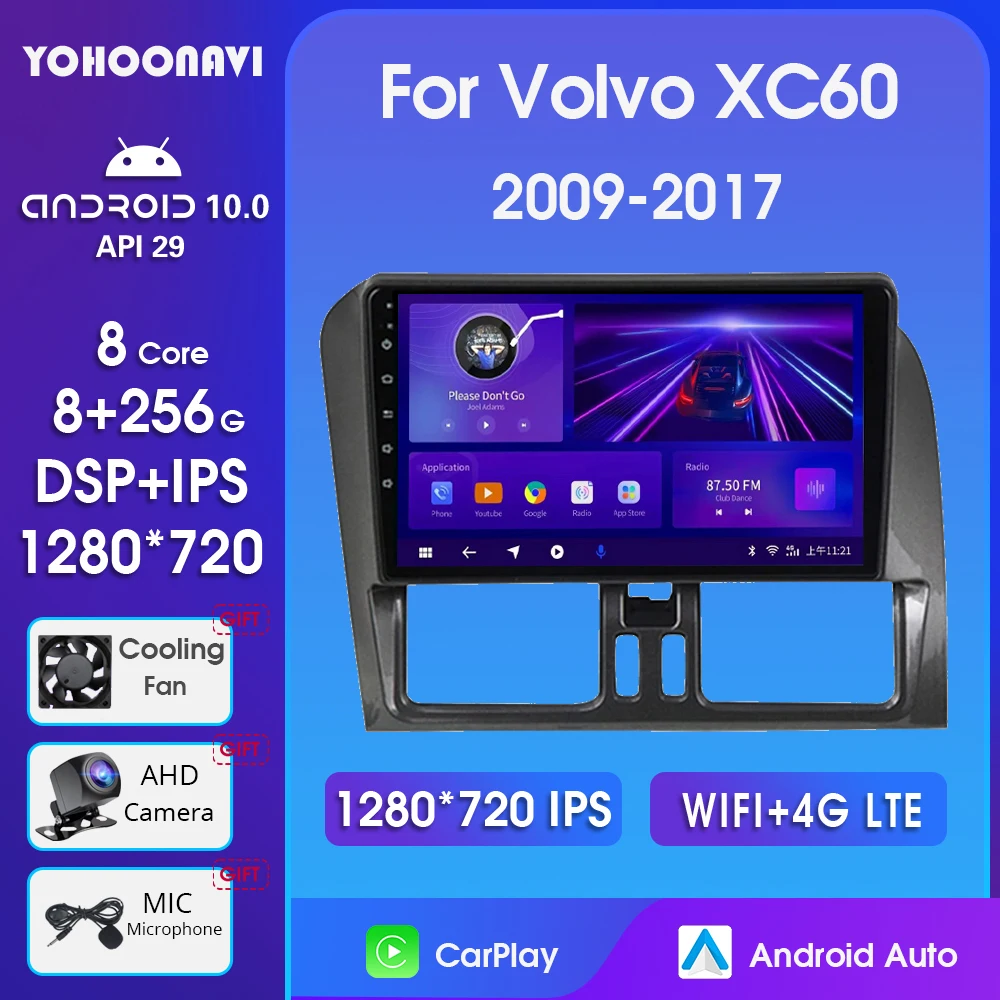 Android10 Car Radio For Volvo Xc60 2009-2017 Stereo Multimedia Video ...