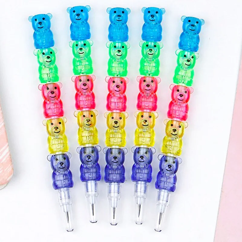20-Pcs-Cute-Creative-Pens-Colorful-Building-Block-Pencil-Multifunction ...