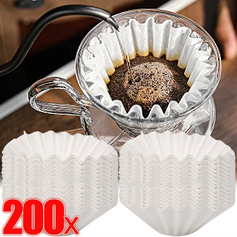 50-200PCS-White-Coffee-Filter-Paper-for-Cake-Cups-of-Espresso ...