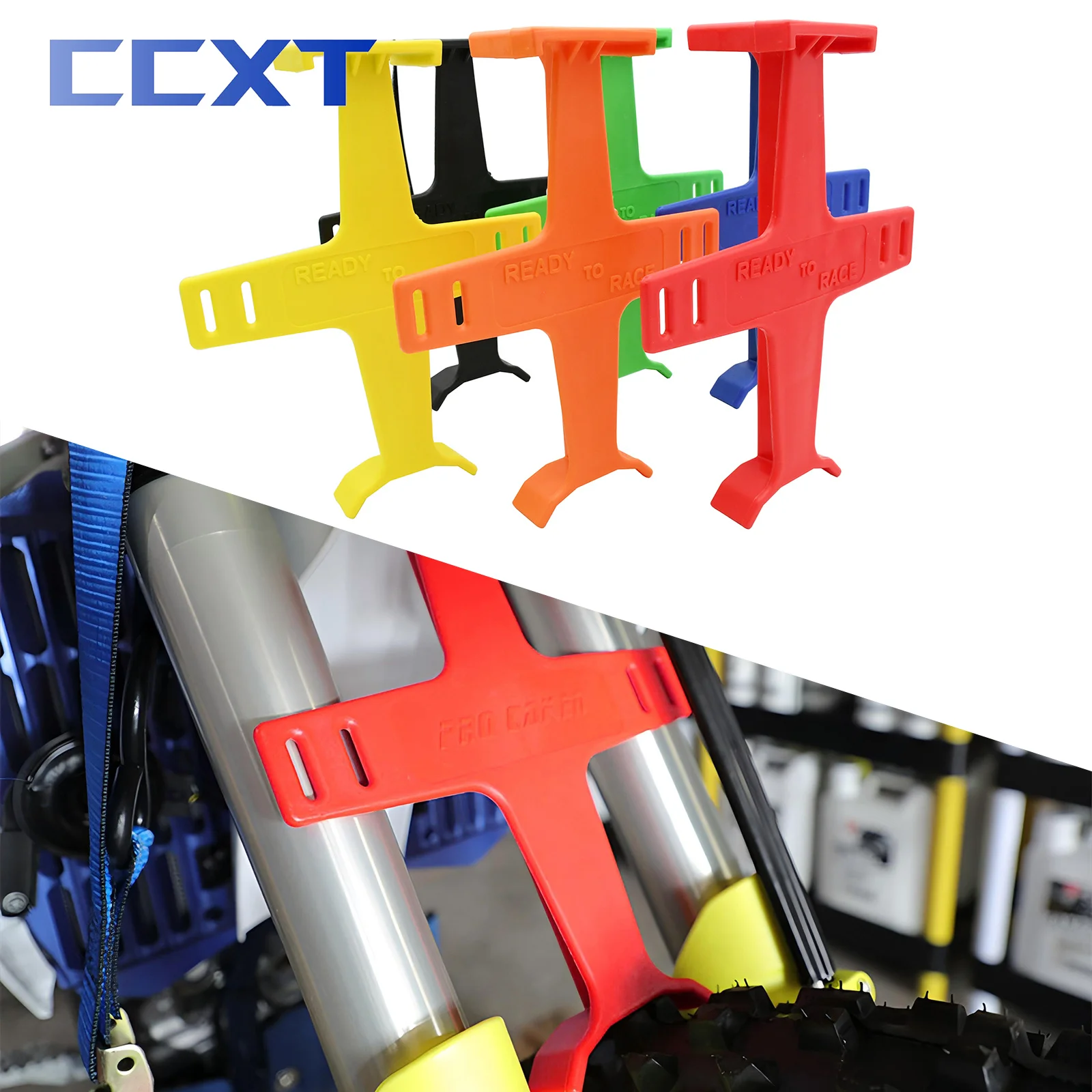 Motorcycle Plastic Fork Support Brace Guard Protect For Honda Yamaha ...