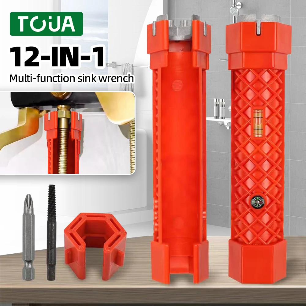 New-12-In-1-Faucet-Sink-Wrench-Spanner-Installer-Kit-Plumbing-Repair ...