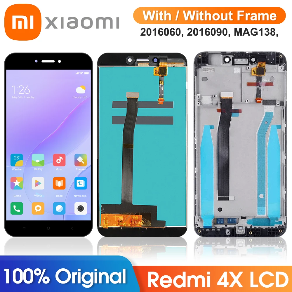 Pantalla LCD Original de 5,0 pulgadas para Xiaomi Redmi 4X, piezas de ...