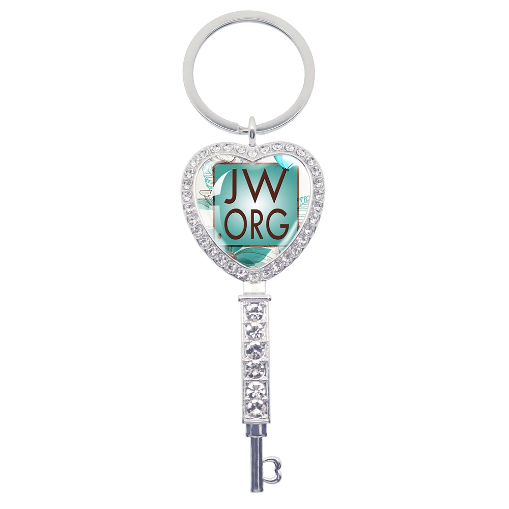 JW. Org Romantic Flower Jehovah's Witnesses Heart Shaped Keychain ...