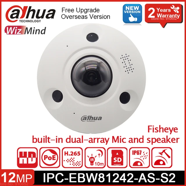 360 Degree Fisheye Dome Camera 12MP 4K, 58% OFF