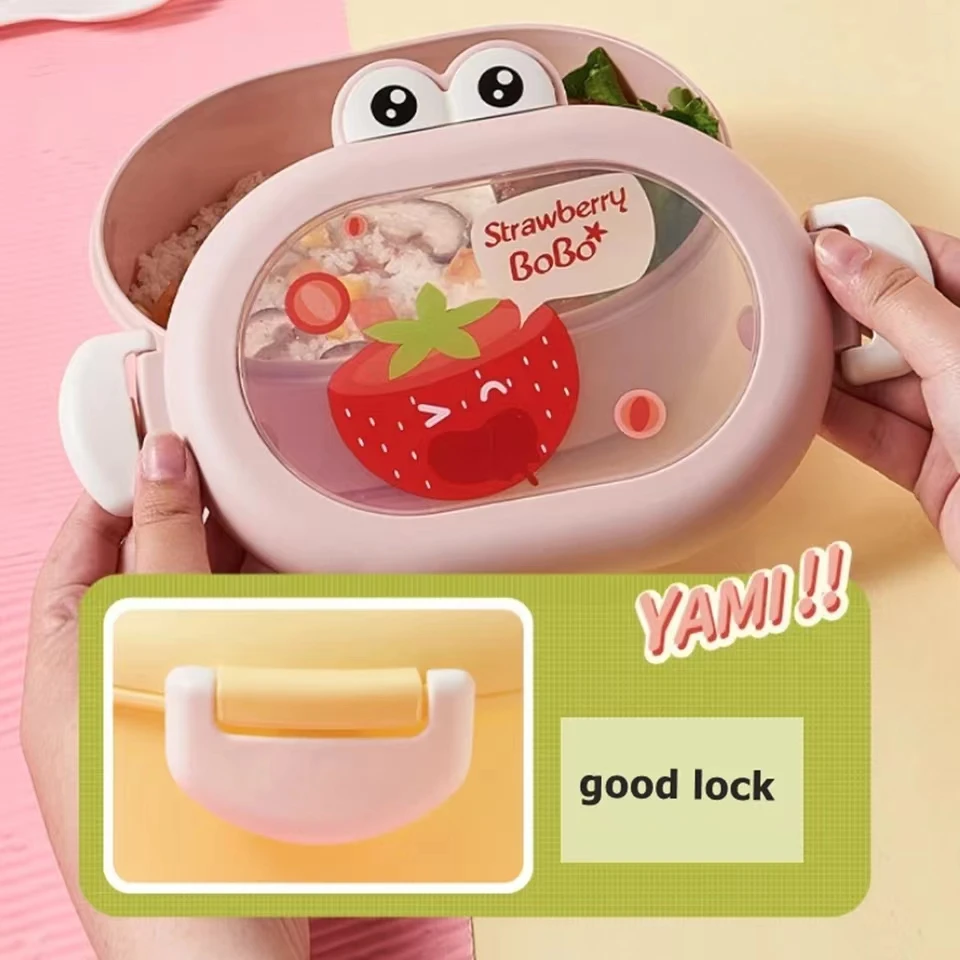 Children Cartoon Bento Box Cute Little Frog Lunch Box Outdoor Picnic ...