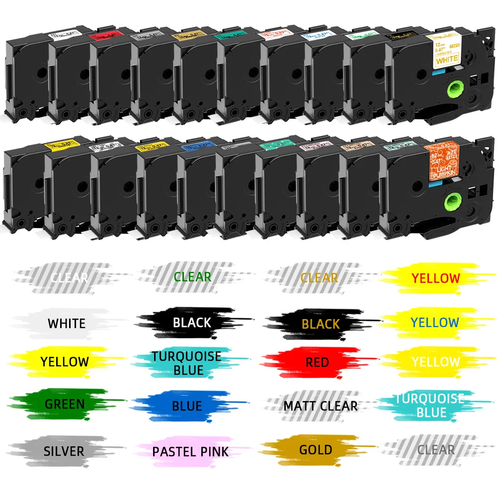 Markdomain 1PK 6mm/9mm/12mm 231 Label Tape Compatible for Brother P ...