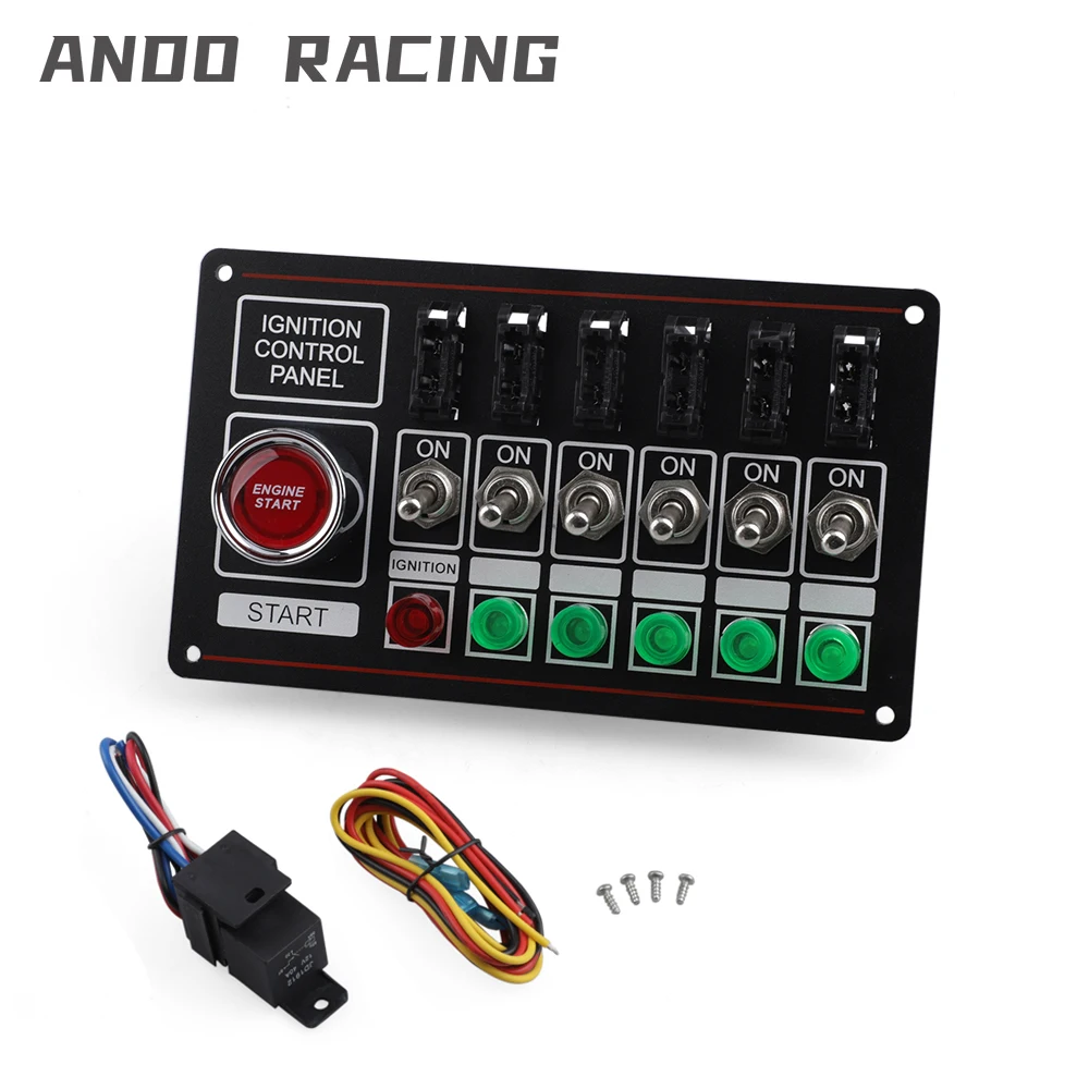 12V-Racing-Switch-Panel-Race-Car-Ignition-Accessory-Engine-Start-6 ...