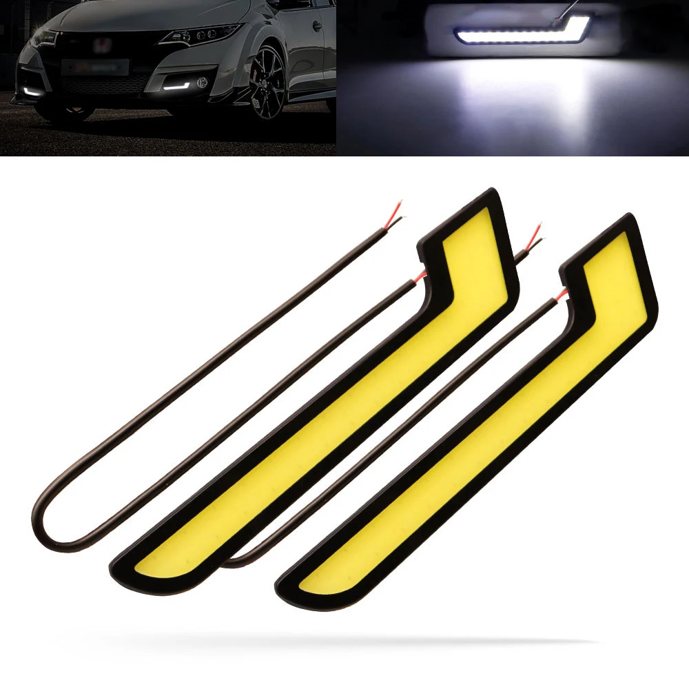 2Pcs-Super-Bright-L-Shape-COB-DRL-LED-Daytime-Running-Light-for-Car ...