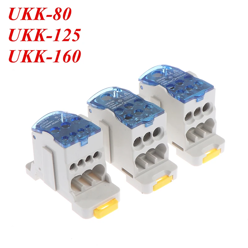 UKK-80A-125A-160A-1-in-multiple-out-distribution-box-Din-Rail-Terminal ...