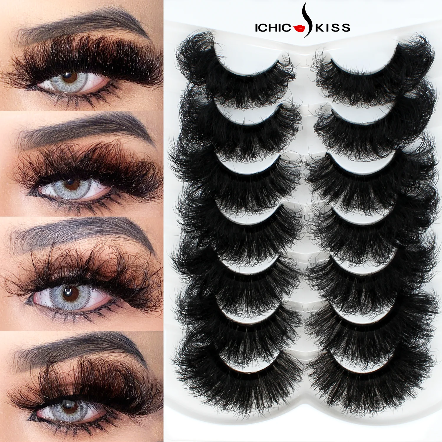 Faux-cils-moelleux-naturellement-doux-et-optiques-faux-cils-de-vison-9D ...