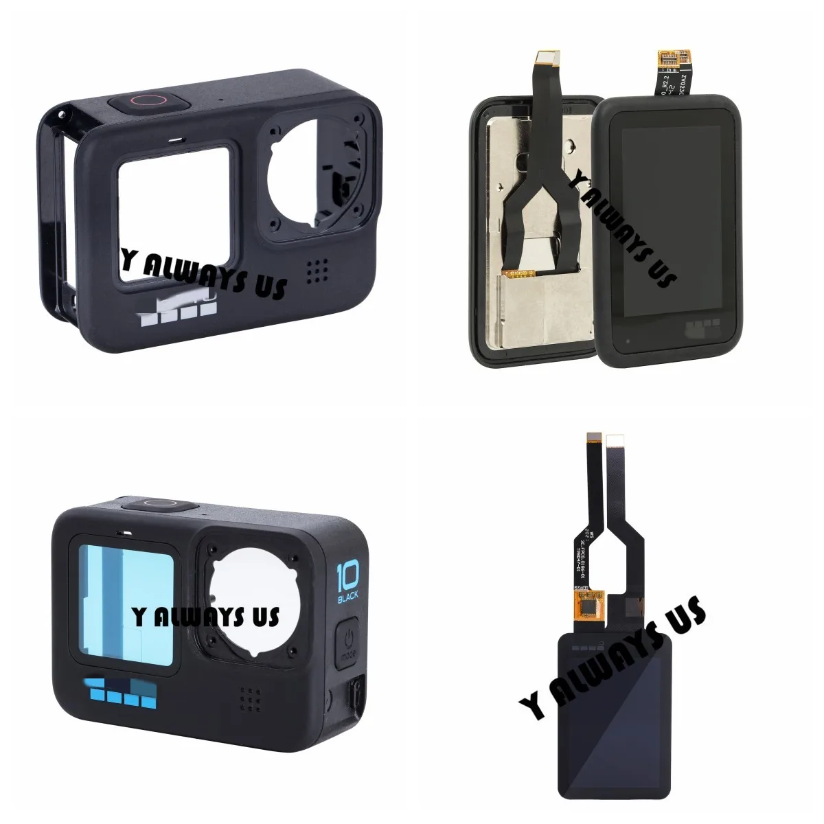 Original-front-case-back-plate-touchscreen-for-Gopro-9-10-11-repair ...