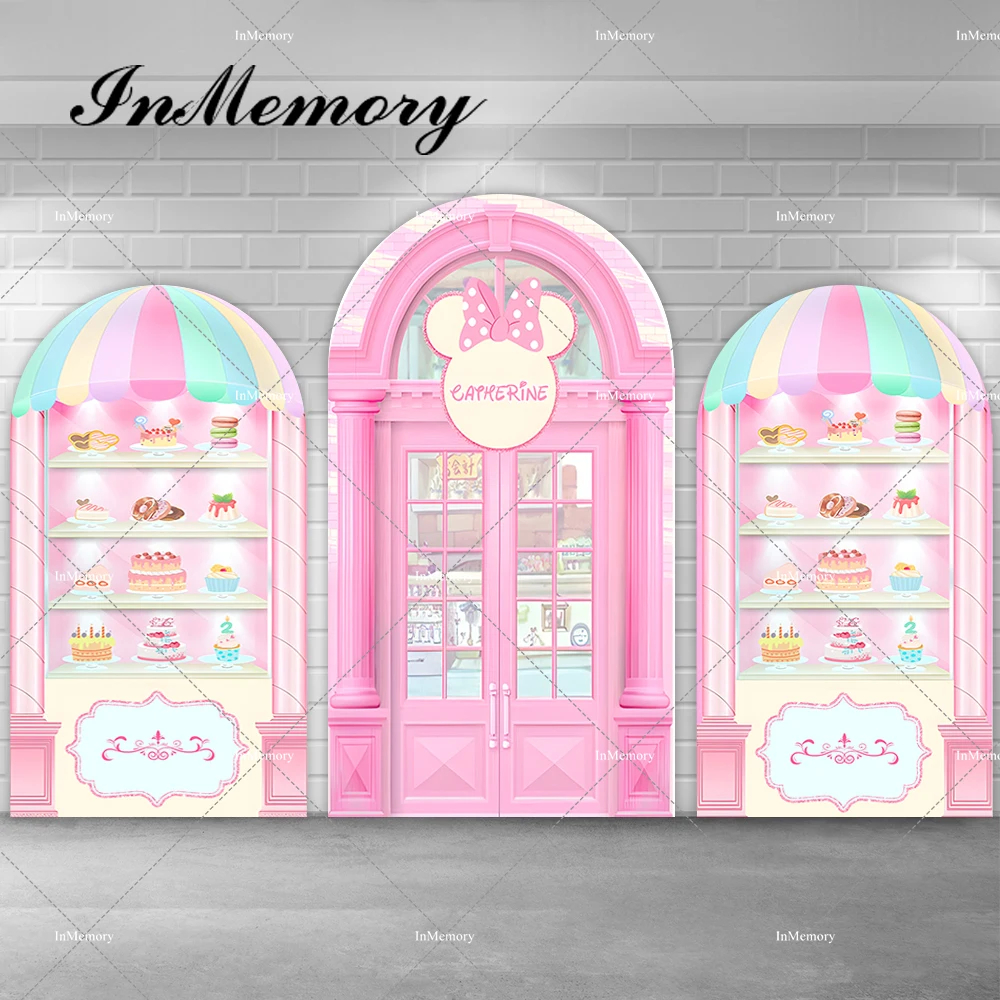 Minnie-Girls-Candy-Shop-Theme-Birthday-Party-Arch-Backdrop-Cover-Pink ...