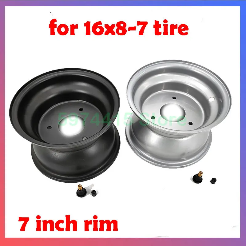 Atv Rims Complete 16x8-7 Tire And Rim Assembly 3 Bolt Taotao Kandi ...