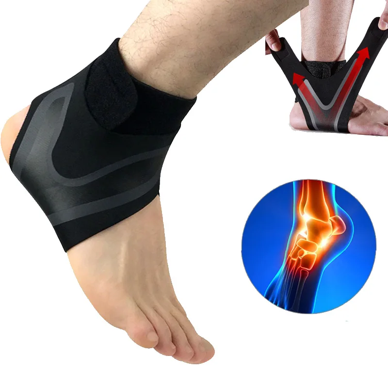 Ankle-Brace-Adjustable-Compression-Ankle-Support-Elastic-Ankle-Guard ...