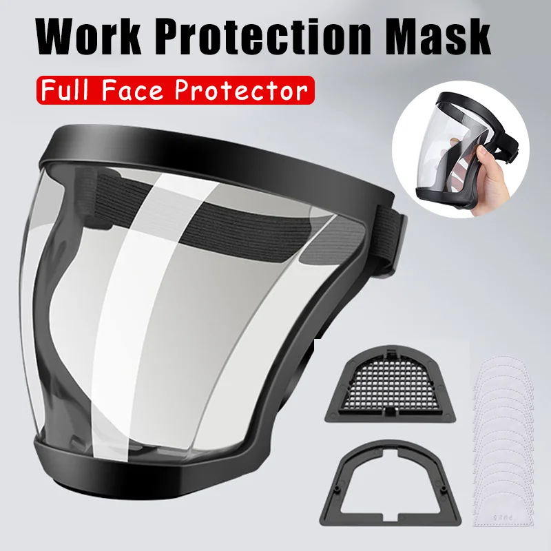Transparent-Full-Face-Shield-Head-Eye-Safety-Protective-Cover-Reusable ...
