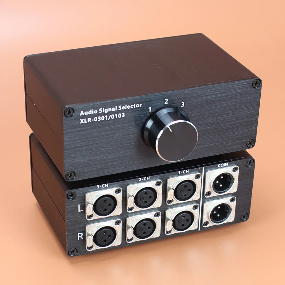 HIFI-audio-signal-switching-selector-XLR-lossless-distribution-box-3-in ...