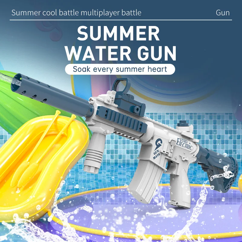 New Rechargeable Fully Automatic Continuous Electric M416 Water Gun ...