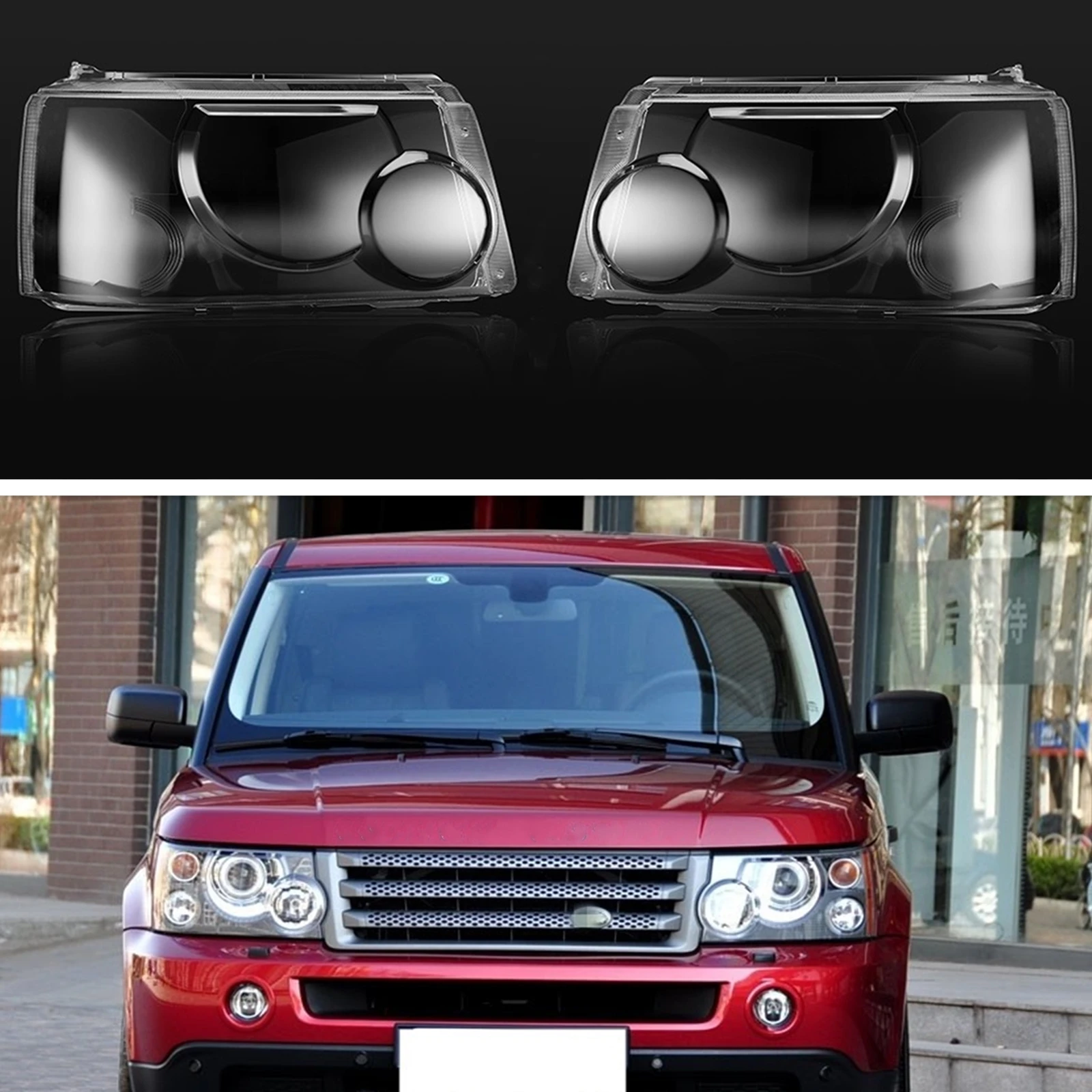 Left-Right-Front-Headlight-Lens-Cover-Clear-Head-Light-Shell-Shade-Cap ...