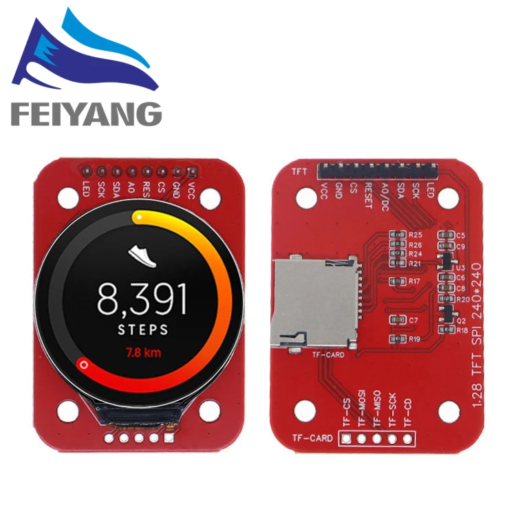1.28 inch 1.28” TFT LCD Display Module Round RGB 240*240 GC9A01 Driver 4 Wire SPI Interface ...