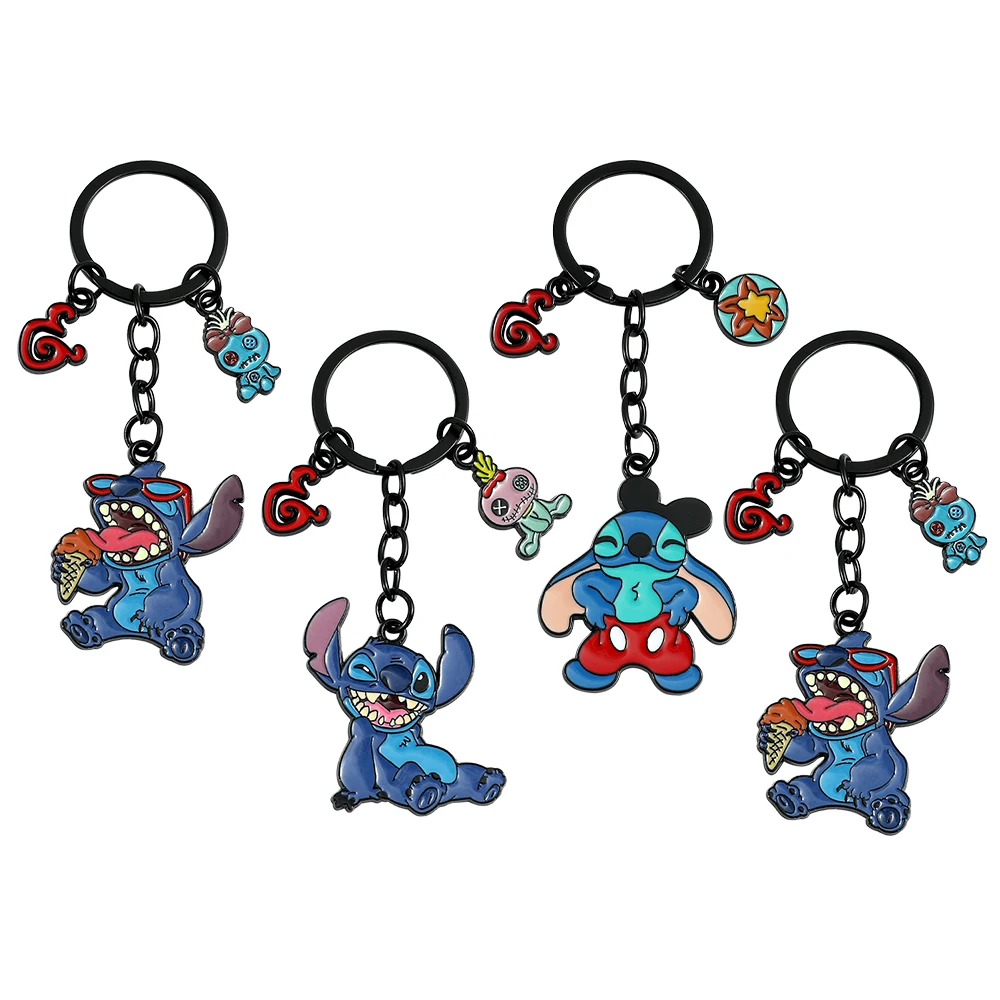 Disney-Anime-Lilo-Stitch-Keychain-Cartoon-Cute-Stitch-Metal-Pendant ...