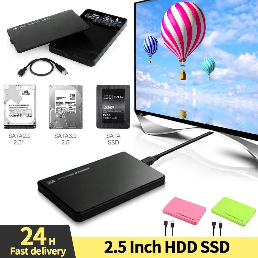 2-5-Inch-External-Hard-Drive-HDD-SSD-Case-USB-3-0-Transfer-Interface ...