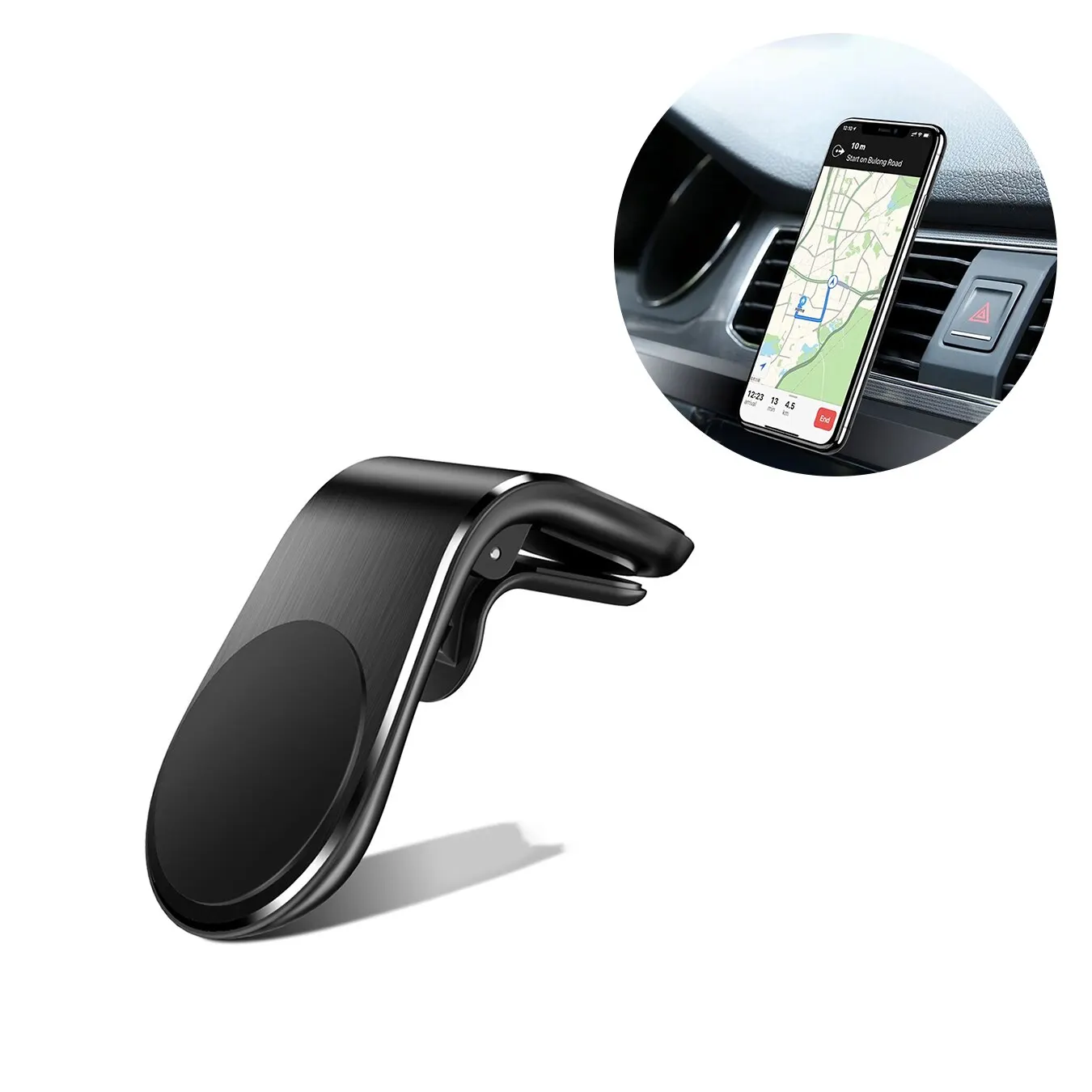 Suporte Universal de Telefone Para Carro Celular Móvel Magnético Ventilação