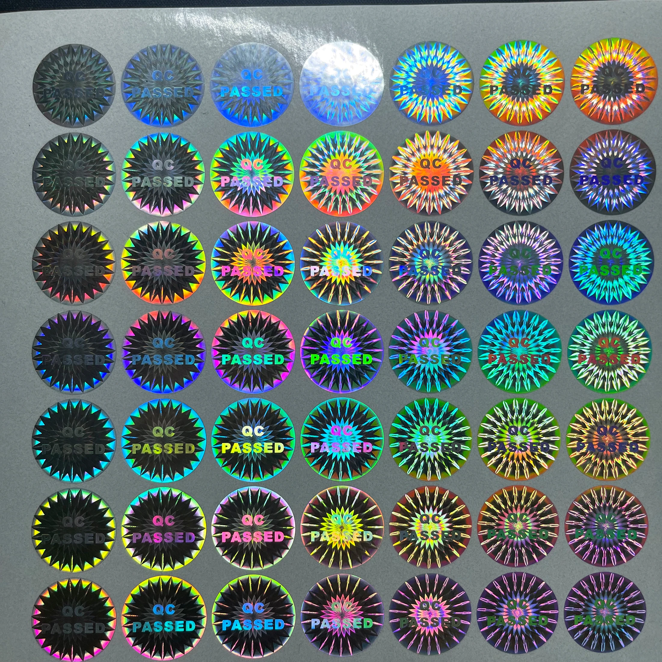 Holographic Security Seals | Holographic Sticker | Pass Holographic ...