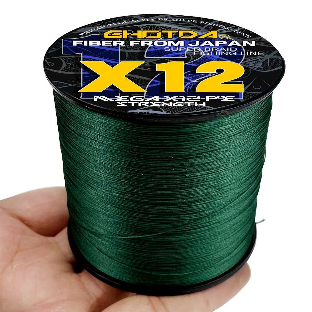 GHOTDA-Braided-Fishing-Line-12-8-4-Strands-PE-Multicolor-Fishing-Lines ...