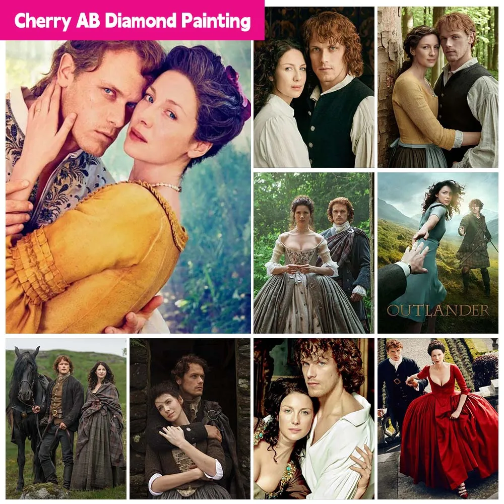 Outlander-Classic-TV-Series-5D-AB-Diamond-Painting-Cross-Stitch-Jamie ...