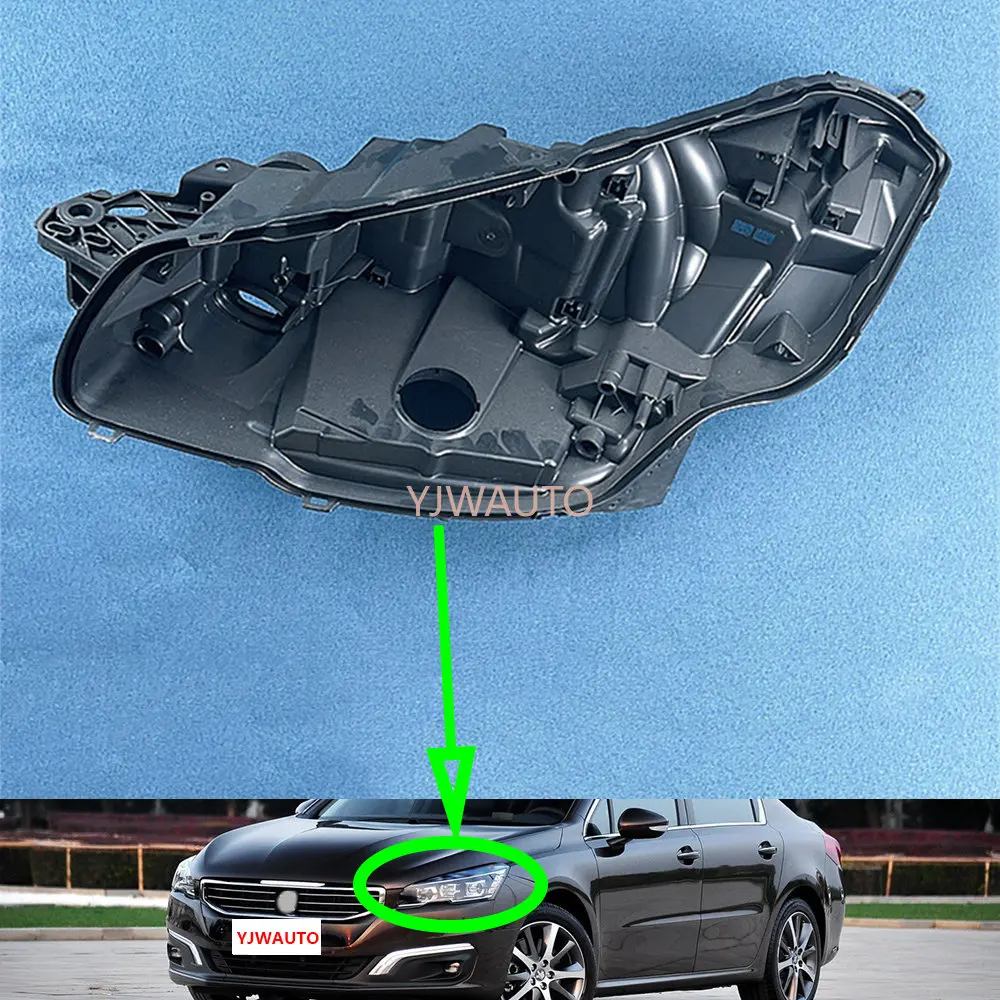 for-Peugeot-508-2015-2018-Headlight-Base-Car-Headlamp-House-Rear ...