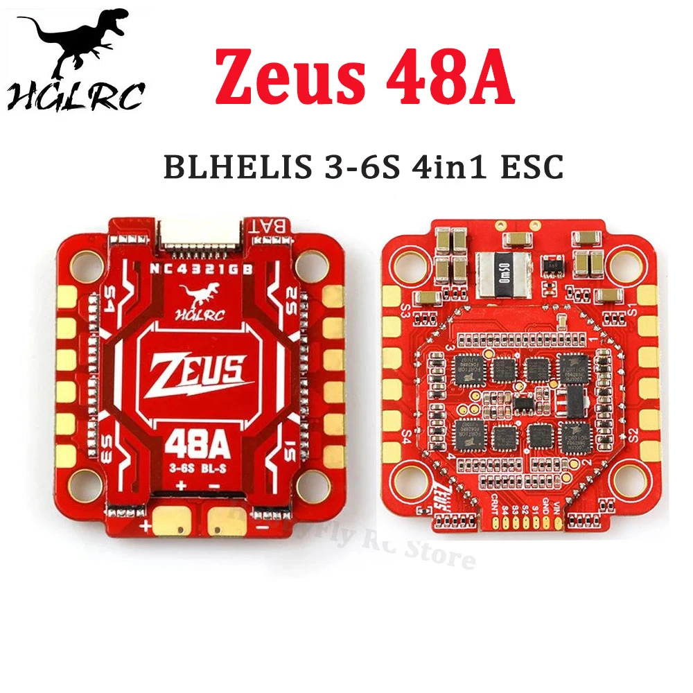 Hglrc Zeus Esc | Fpv Heat Sink | Esc 48a Hglrc | 4in1 Esc | 48a Zeus ...