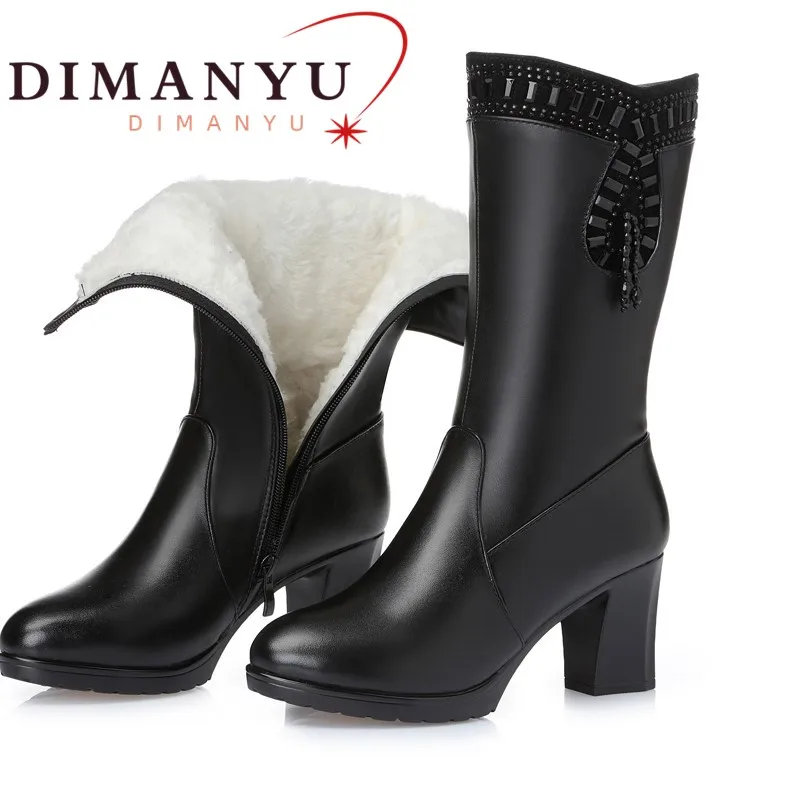 DIMANYU-Boots-Women-High-Heel-2024-Genuine-Leather-Women-Long-Boots ...