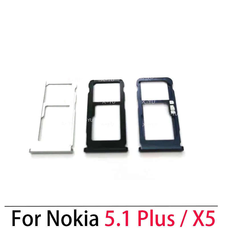 For Nokia 5.1 Plus / X5 SIM Card Tray Slot Holder Adapter Socket Repair ...