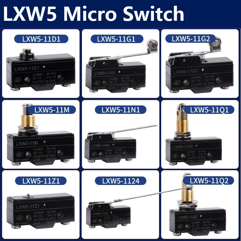 1PCS Travel Switch Limit Switch Microswitch Lxw5-g1 G2 G3 Q1 Q2 N1 D1 11m