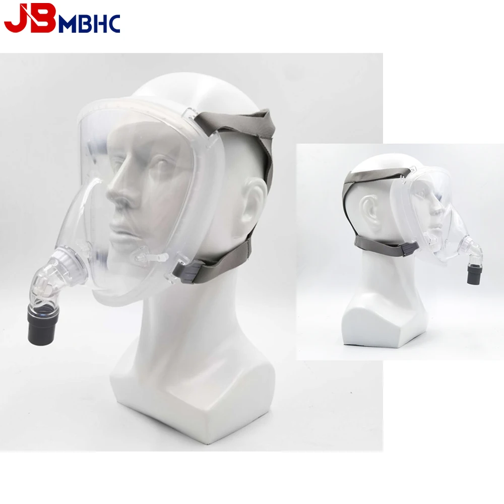 CPAP-mascarilla-Facial-completa-con-casco-coj-n-de-Gel-de-silicona-APAP ...