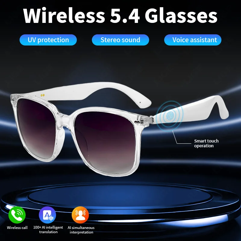 Lige New Smart Bluetooth AI Translator Glass 100 Languages Translation ...