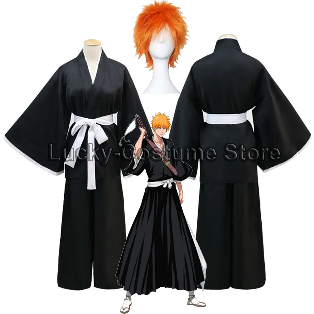 Anime-BLEACH-Kurosaki-Ichigo-Cosplay-Costume-Shinigami-Death-Kimono ...