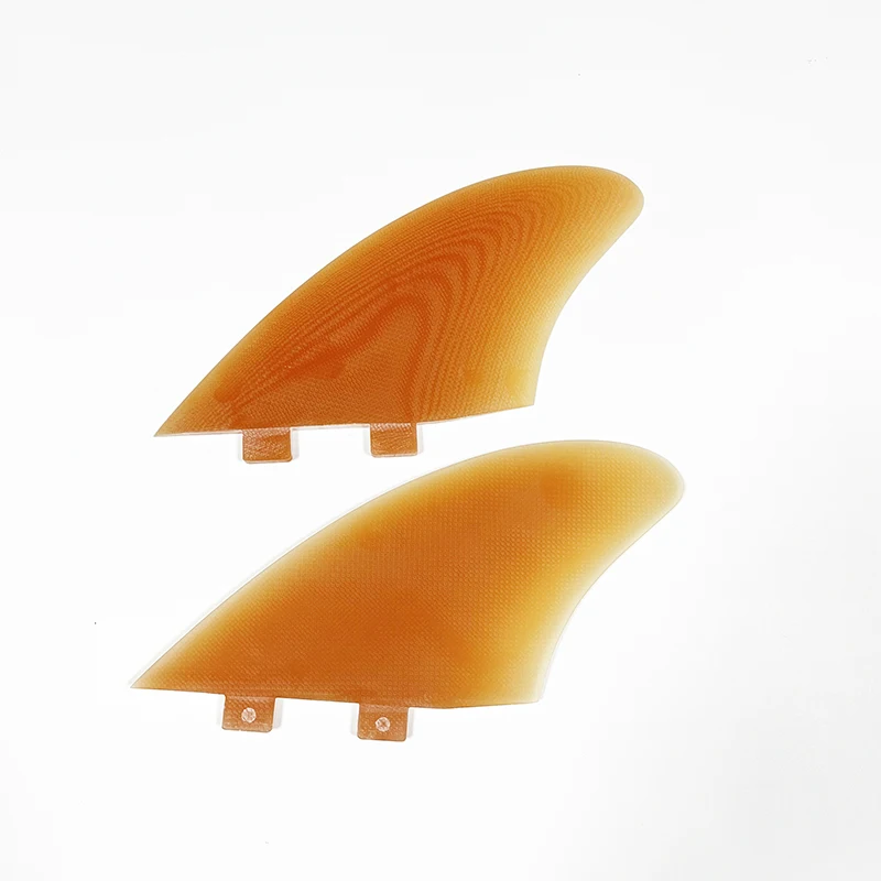 orange-color-big-twin-fin-keel-fins-fiberglass-side-fins-solid-color ...