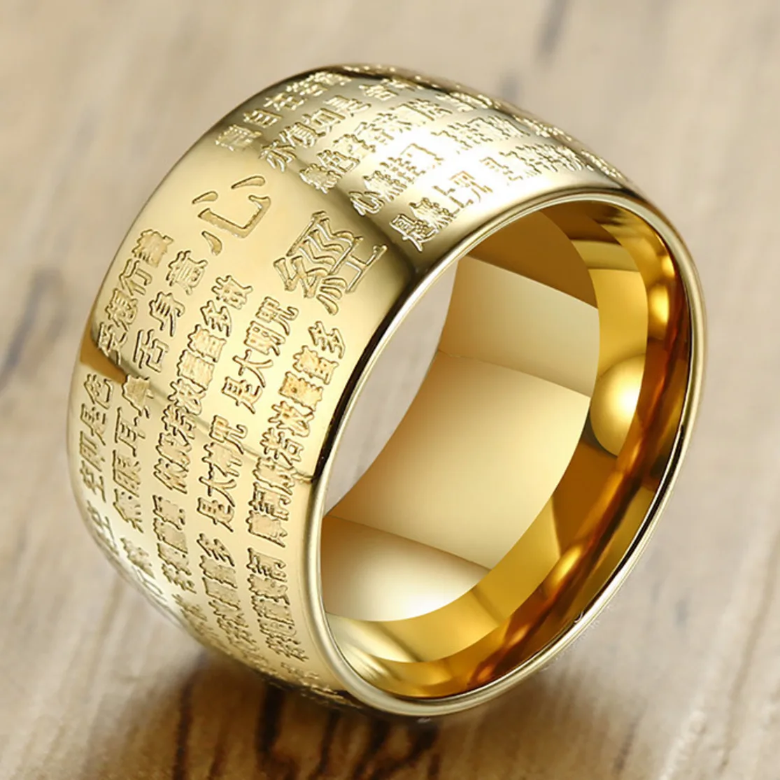 Solomon-Men-s-Buddhism-Heart-Sutra-Buddha-Man-Ring-Wicca-Spell-Wide ...