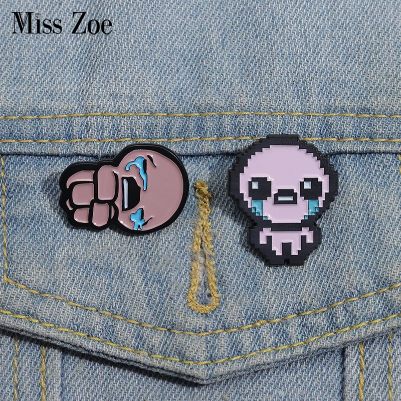 The-Binding-of-Isaac-Enamel-Pins-Custom-Brooches-Anime-Games-Lapel ...