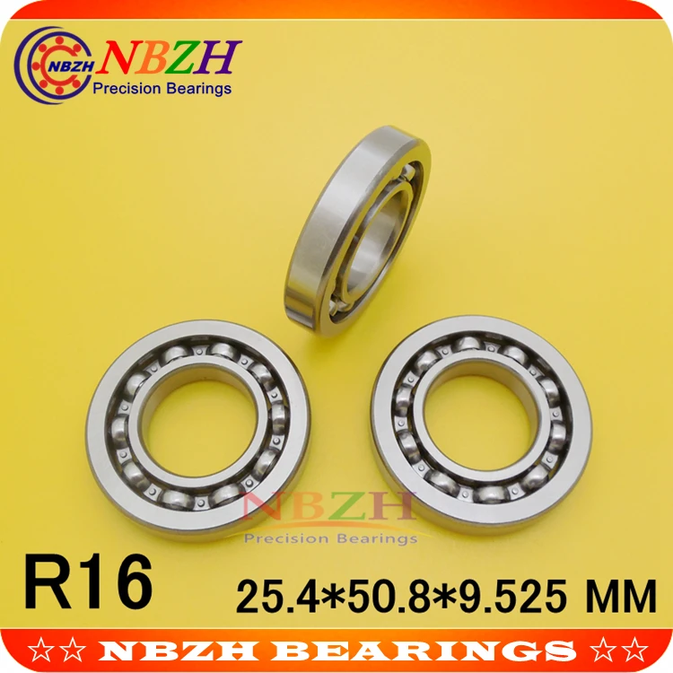 NBZH bearingR16 Open 1 X 2 X 3/8" English Inch Bearing Miniature Ball ...