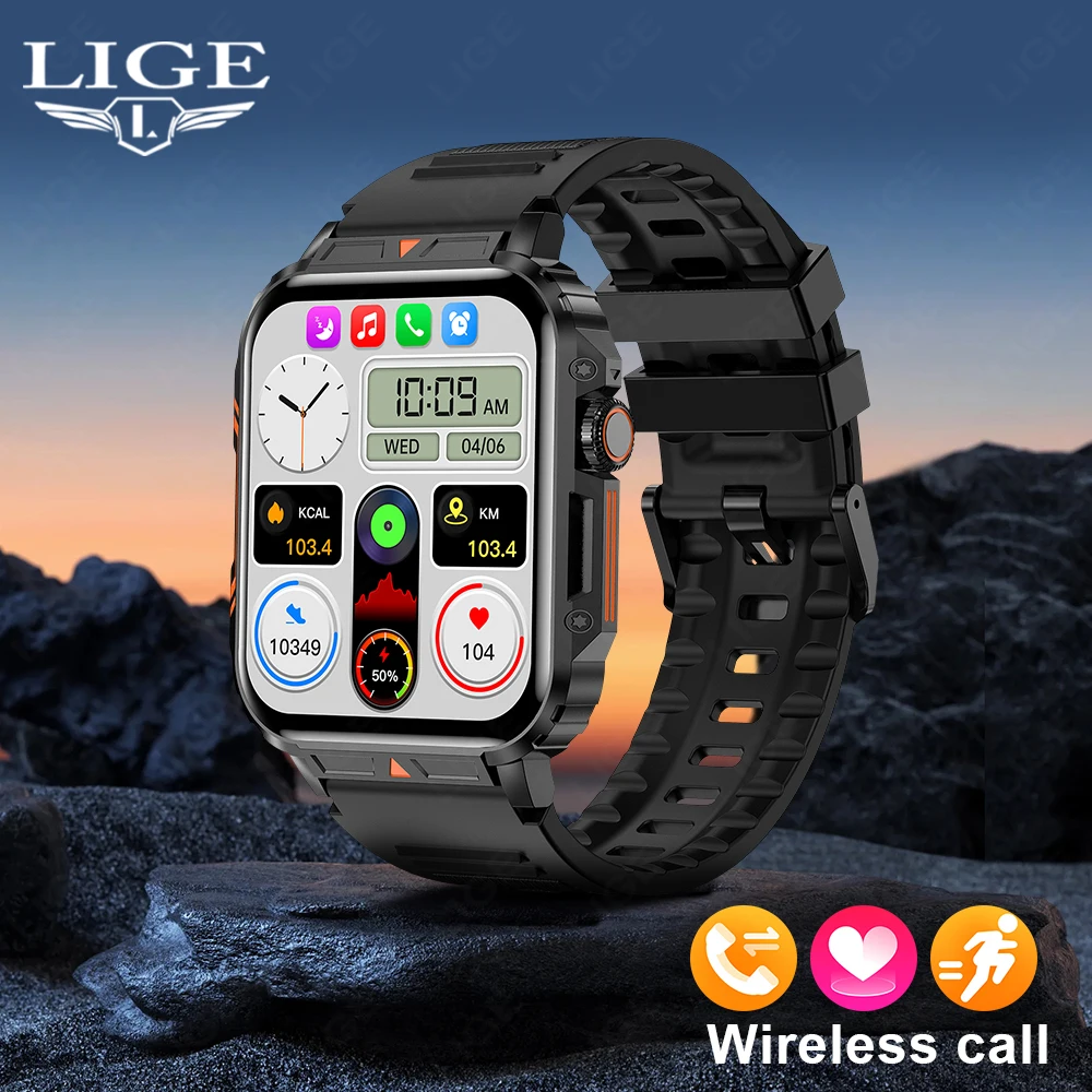 LIGE-Original-Smart-Watch-Men-1-95-Color-Display-Real-Time-Activity ...