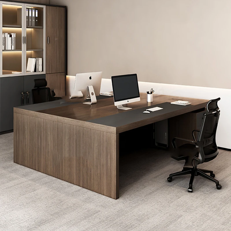 Modern L Shaped White Desk Writing Small Study Corner Standing Desk ...