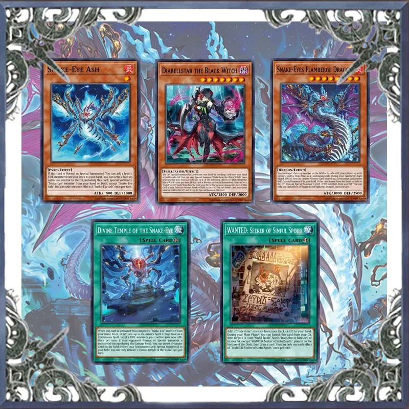 70-PCS-Snake-Eye-Sinful-Spoils-Yugioh-Card-Game-Deck-Easy-Play-Not ...