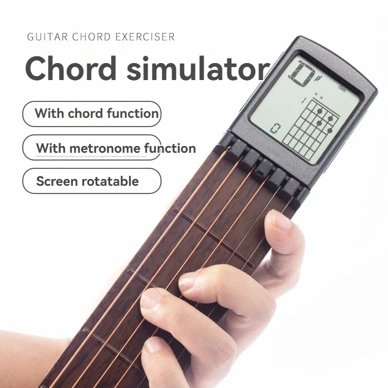 SOLO guitar chord practice device, portable pocket guitar chord finger ...