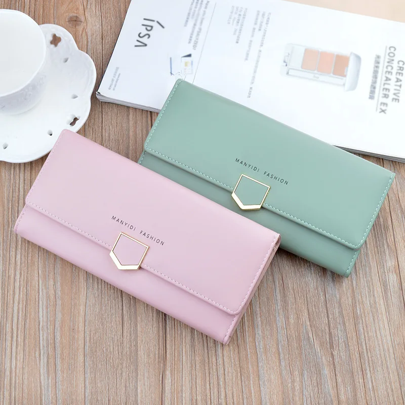 New Leather Women Wallets Hasp Lady Money bags Zipper Coin Purse Woman ...